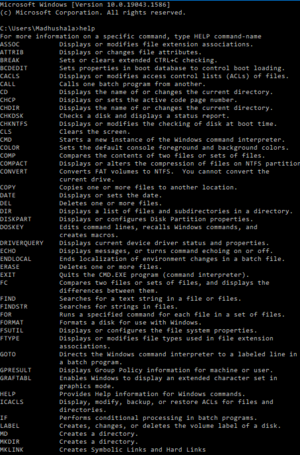Download Windows Command Line Sheet PDF