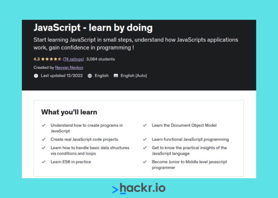 15 Best JavaScript Courses Online in 2023 [Free + Paid]